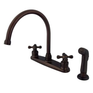 kingston brass kb725axsp vintage 8" centerset kitchen faucet, 8-3/4-inch, oil-rubbed bronze