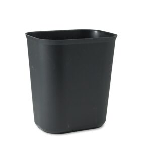 rubbermaid commercial 254100bk fire-resistant wastebasket, rectangular, fiberglass, 3.5gal, black