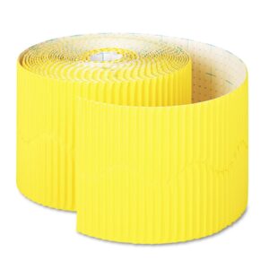 pacon 37086 bordette decorative border 2 1/4-inch x 50-ft roll canary