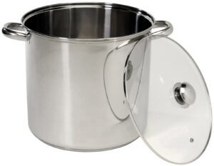 excelsteel 16 quart stainless steel stockpot with encapsulated base