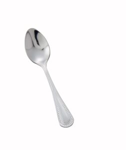 winco 12-piece dots demitasse spoon set, 18-0 stainless steel