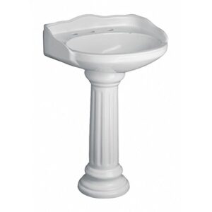 vicki pedestal lavatory 8" widespread