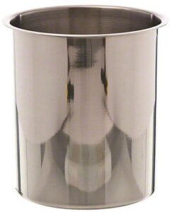 browne foodservice 4-1/4 qt stainless steel bain marie pot