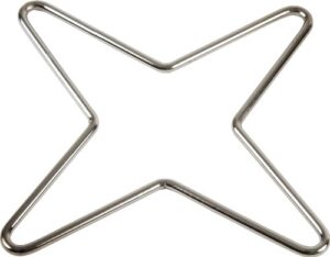 fox run stove ring, 5x5, silver