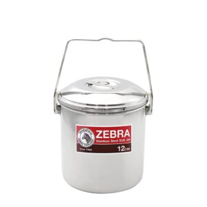 zebra loop handle pot stainless steel (16 cm)