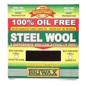 briwax oil-free steel wool 0000