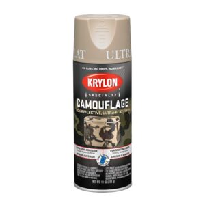 krylon camouflage paint, ultra flat, sand, 11 oz. - k04295000