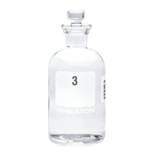 wheaton 227497-03 bod bottle, 300ml, robotic stopper, numbered 49-72, 69mm diameter x 165mm height (case of 24)