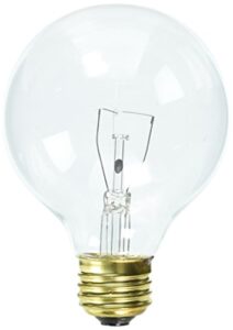 bulbrite 40g25cl2 40w g25 globe 120v medium base light bulb, clear