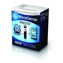 wavesense presto test strips part no. 800003329 matrix inc