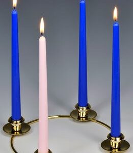 Blue Advent Candle Set