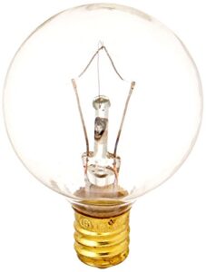 bulbrite incandescent g12 candelabra screw base (e12) light bulb, 25 watt, clear