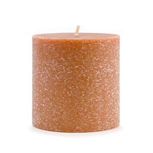 root candles 33319 unscented timberline pillar candle , 3 x 3-inches , rust