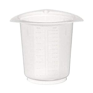 dyn-a-med 80094 polypropylene tri-pour disposable beaker, 250ml capacity (case of 100)