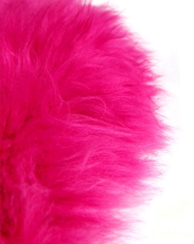 Lambland Genuine British Sheepskin Rug Hot Pink