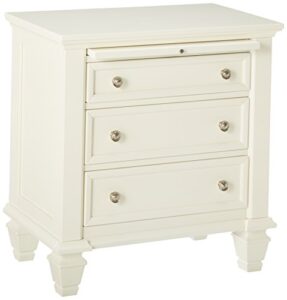 coaster furniture sandy beach coastal 3 drawer nightstand bedroom bedside table storage drawers service tray buttermilk white 201302