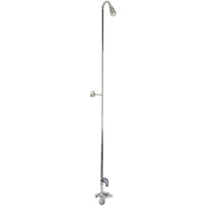 barclay 4199-cp tub filler with diverter, code spout and plastic shower head