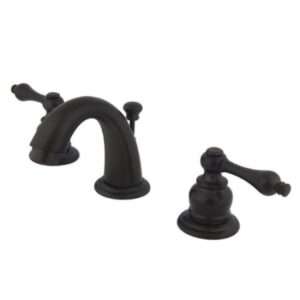 elements of design eb915al magellan two handle 4" to 8" mini widespread lavatory faucet with pop-up, oil rubbed bronze