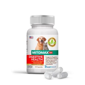 imagilin technology, llc mitomax-premium probiotics for dogs and cats, 40 capsules per bottle