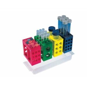 cole-parmer 673300 autoclavable pp modular test tube rack system