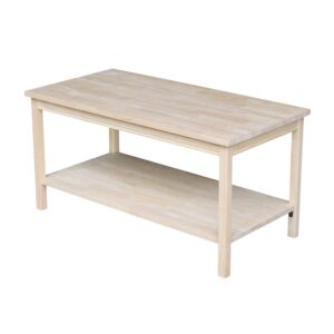 international concepts portman coffee table unfinished