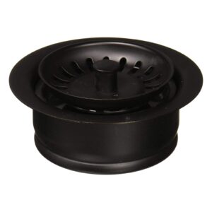 westbrass d2089sev-12 3-1/2" kitchen sink waste disposal drain flange and basket strainer, oil rubbed bronze