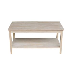 International Concepts Portman Coffee Table Unfinished