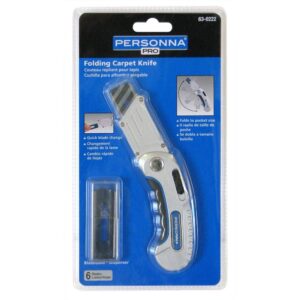 fold carpet knife w/6 blds,5 cd/ct-4 ct/cs