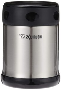 zojirushi steel food jar, 11.8-ounce, black/stainless