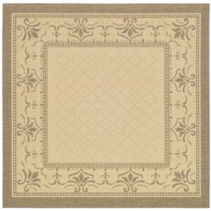 safavieh courtyard collection area rug - 8' x 11', natural & brown, non-shedding & easy care, indoor/outdoor & washable-ideal for patio, backyard, mudroom (cy0901-3001)