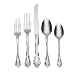 oneida boutonniere flatware, 20 piece, silver