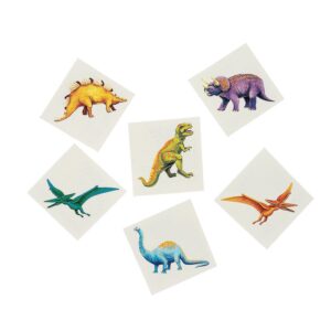 fun express cool dinosaur tattoos (6 dozen)