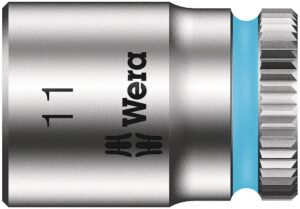 wera - 5003510001 zyklop 8790 hma 1/4" socket, hex head 11mm x length 23mm