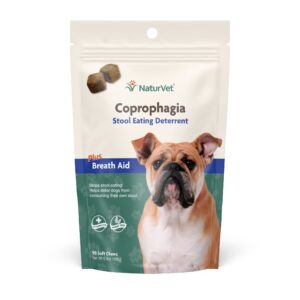 naturvet coprophagia deterrent soft chews (90 ct)