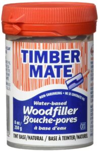 timbermate wood filler, water based, 8oz, natural