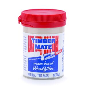 timbermate wood filler, water based, 8oz, natural