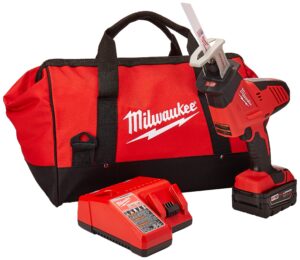 milwaukee 2625-21 m18 18v hackzall cordless one-handed reciprocating saw kit