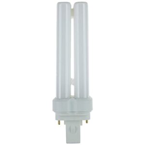 sunlite fdl28 fluorescent quad tube plug-in bulb, 28 watt, 10,000 hour life span, gx32d-3 base, 1350 lumens, for fluorescent ceiling fixtures, lamps, 5000k daylight, 1 pack