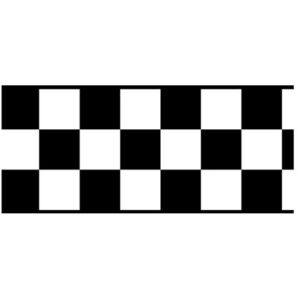 Checkered Flag Cars Wallpaper Border-4.5 Inch (Black Edge)