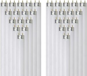 sunlite 30125 2 foot t8 linear fluorescent lamp, 17 watts, 1450 lumens, f17t8/sp841, 4100k cool white, medium g13 bi-pin base, rohs compliant, 30 pack