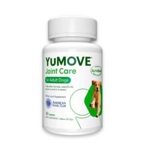 yumove hip and joint supplement for dogs with glucosamine, chondroitin, msm, omega 3, hyaluronic acid, & green lipped mussel - dog joint supplement - for adult dogs 60 tablets