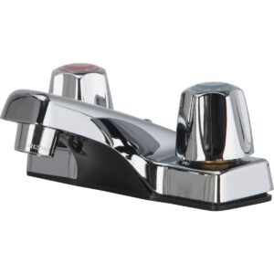 globe union f40k1000cp-jpa3 2 metal round handle bathroom lavatory faucet