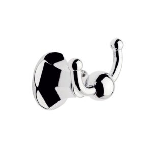 ginger 611/pc empire double robe hook, polished chrome