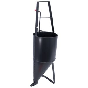 marshalltown pour pot with legs, 2.6 gallon, 14 gauge steel, apply cold crack sealants to asphalt, red704988