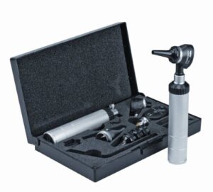 kawe combilight c10/eurolight e10 ophthalmoscope/otoscope basic kit, includes spare bulb and case