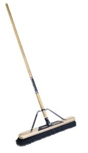 quickie push broom, 60" handle l, 24" broom w