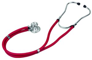 veridian healthcare sterling series sprague rappaport-type stethoscope, red, boxed