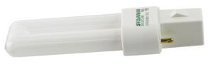 osram sylvania 20303 cf5ds/841/eco dulux 5w single compact fluorescent lamp with 2-pin base, 4100k color temperature, 82 cri, ecologic for use on magnetic ballast