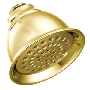 moen 6302epp one function 4 3/8-inch diameter spray head eco-performance showerhead, polished brass