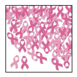 fanci-fetti pink ribbons (cerise & pink) party accessory (1 count) (1 oz/pkg)